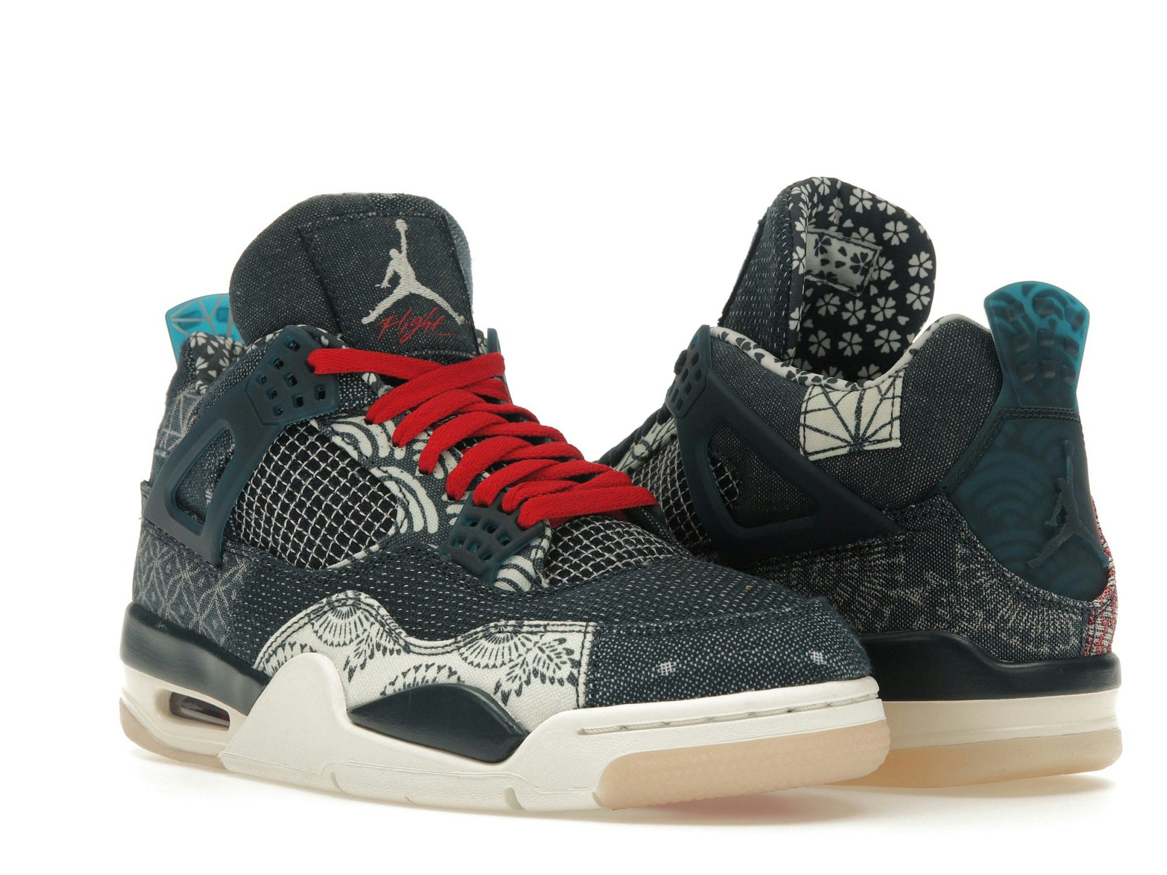 Air Jordan 4 Retro SE Sashiko Deep Ocean/Sail/Cement Grey - CW0898-400 ...
