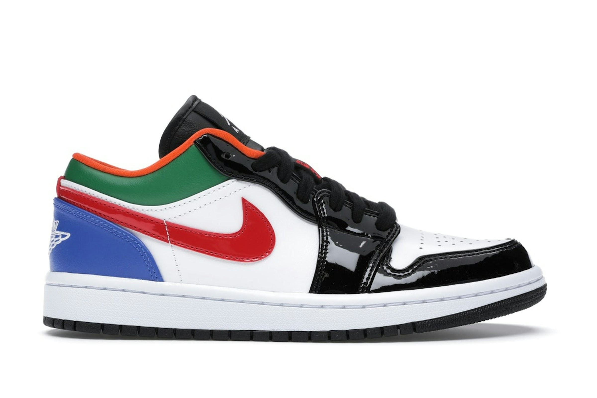 Air Jordan 1 Low Multi-Color Black Toe Women's CZ4776-101 - Cushiow