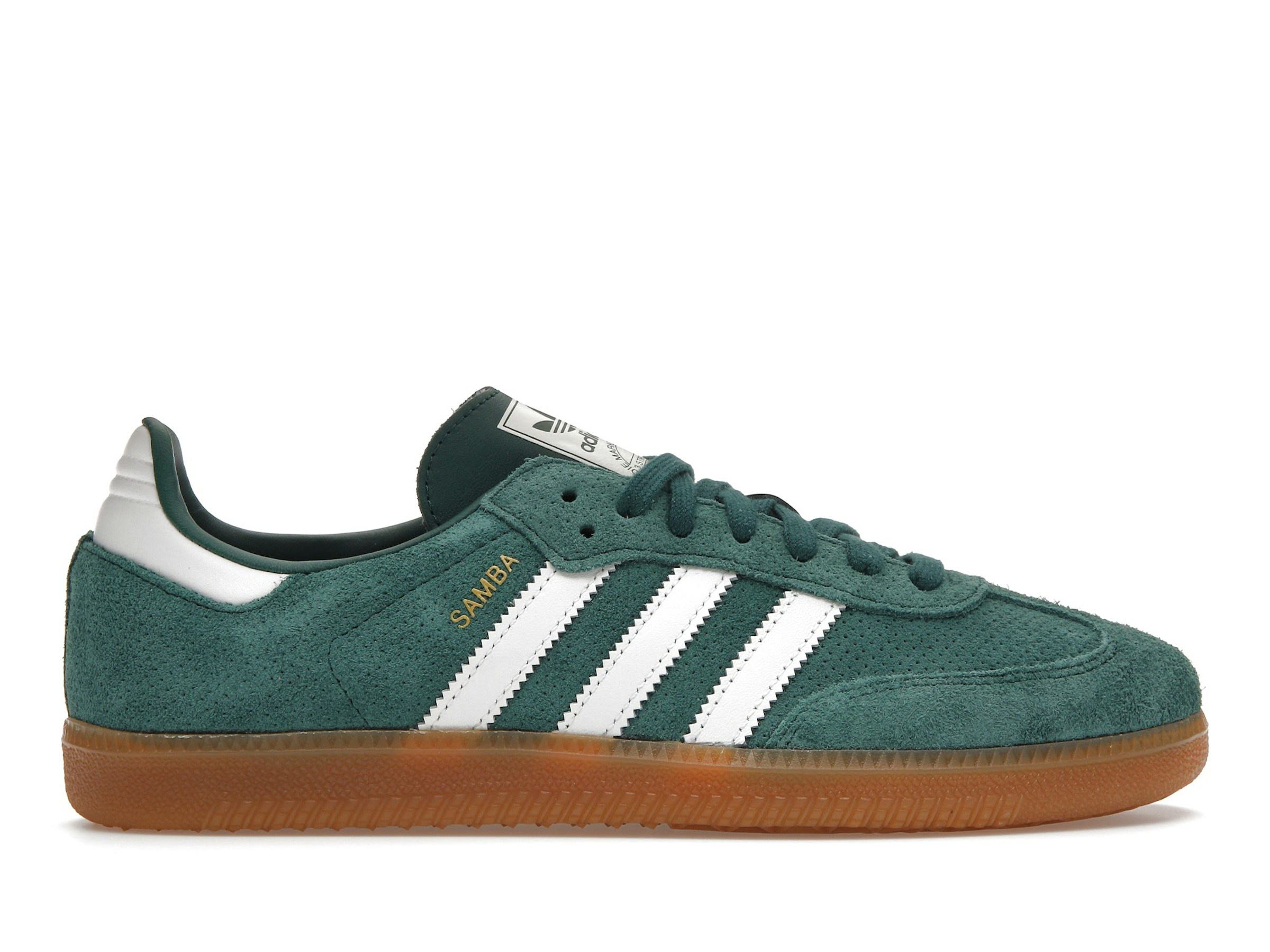 adidas Samba OG Collegiate Green Gum Suede Sneakers - HP7902 - Cushiow